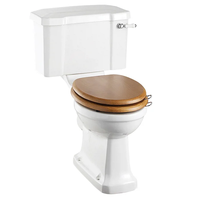 Burlington Regal Close Coupled Traditional Toilet – Ceramic Lever Flush ...
