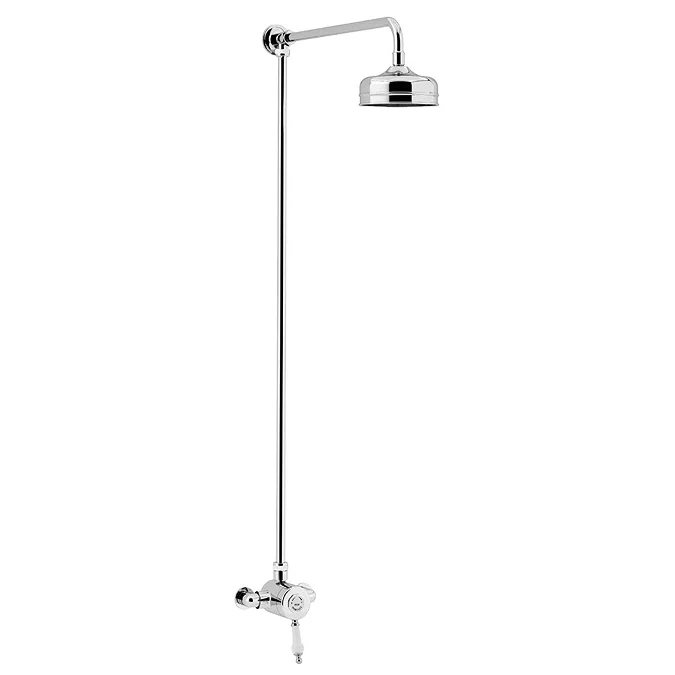 Heritage Glastonbury Exposed Shower with Premium Fixed Riser Kit ...