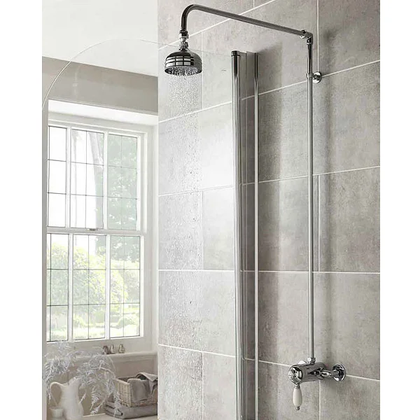 Ultra Nostalgic Manual Shower Valve + Rigid Riser Kit - Bath Head