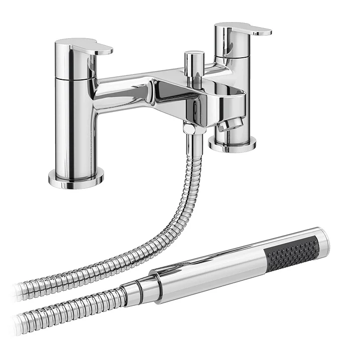 Gio Modern Bath Shower Mixer Taps - Bath Head