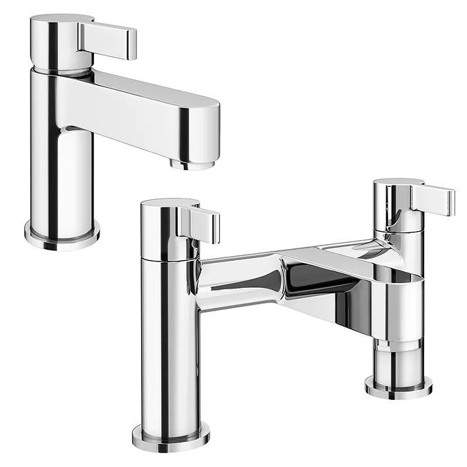 Nova Modern Tap Package (Bath + Basin Tap) - Bath Head