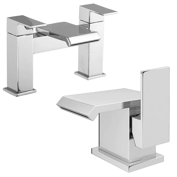 Glacier Modern Tap Package (Bath + Basin Tap) - Bath Head