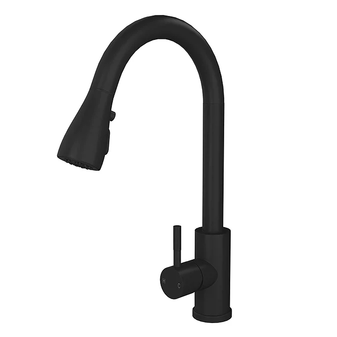 Venice Modern Kitchen Mixer Tap with Swivel Spout & Pull Out Spray ...