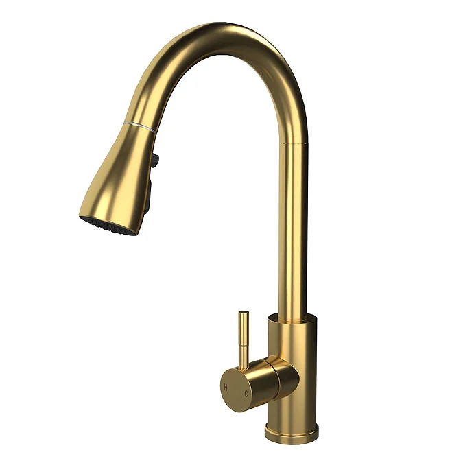 Venice Modern Kitchen Mixer Tap with Swivel Spout & Pull Out Spray ...